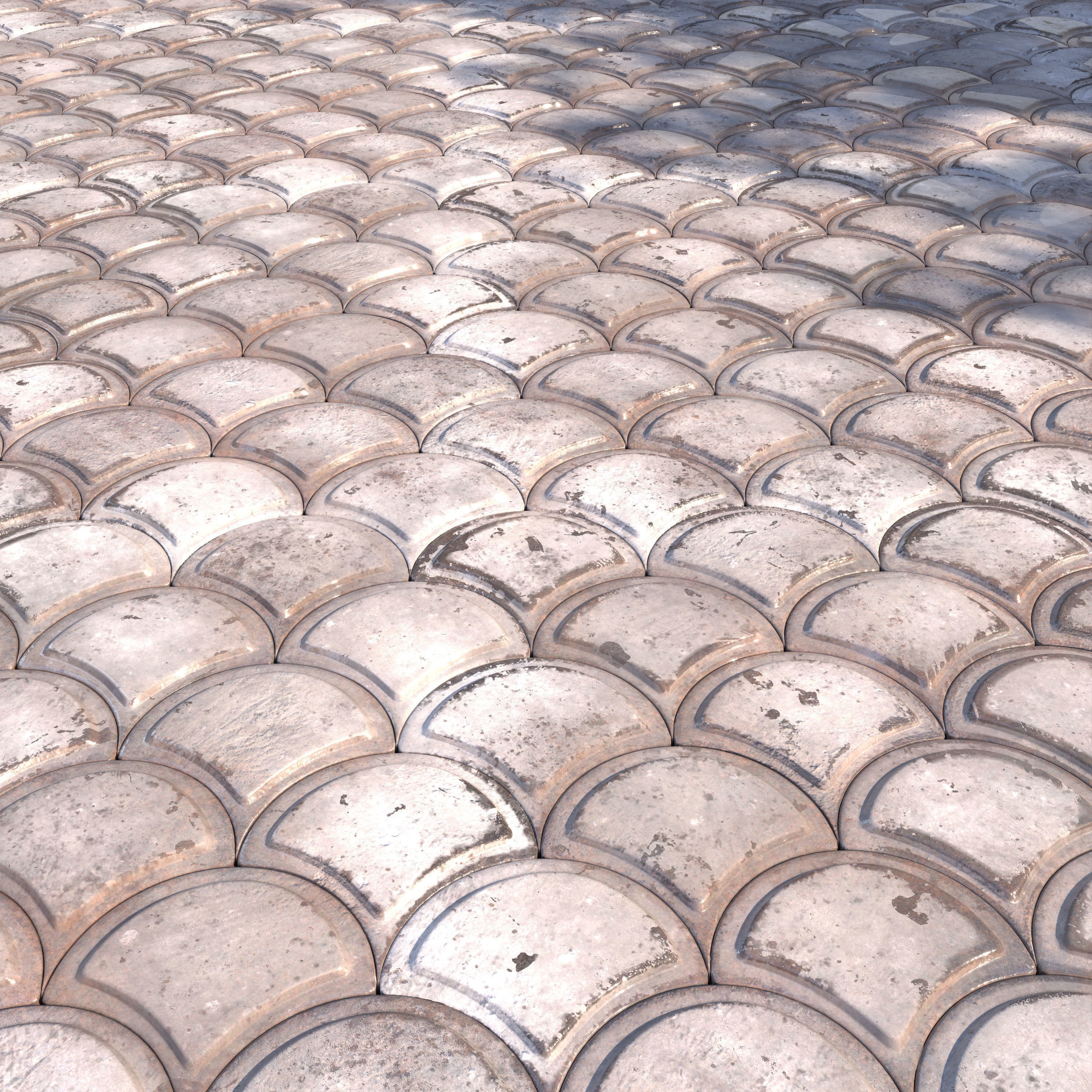 stone walkway paving 3d model - set 004 3D model | CGTrader
