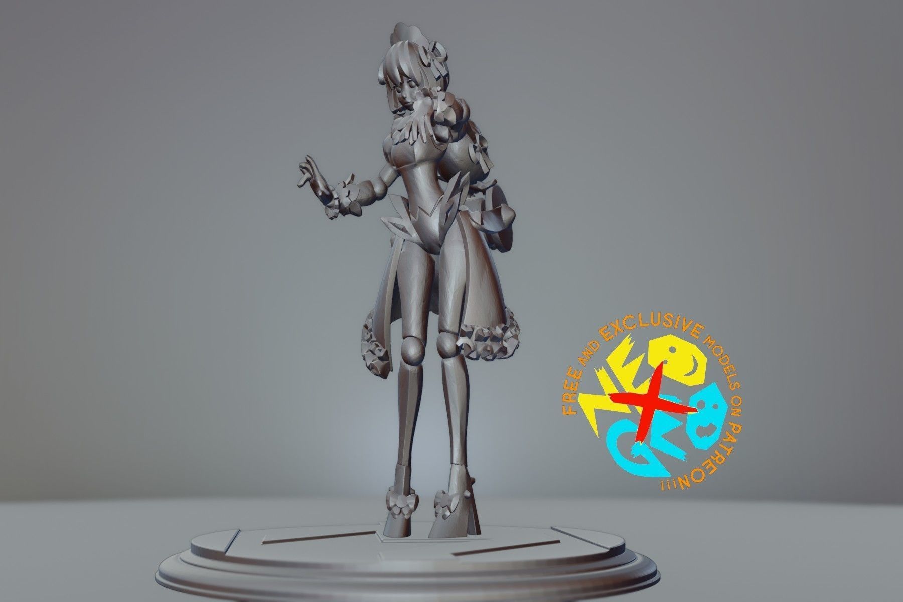 ANGELA DOLL AND LOVE - MOBILE LEGENDS 3D model 3D printable | CGTrader