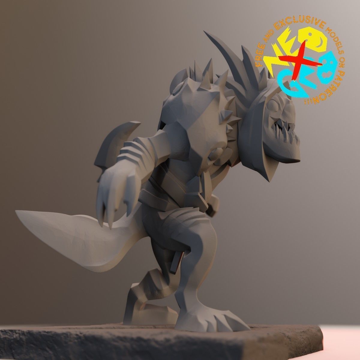 SLARK - DOTA 2 3D model 3D printable | CGTrader