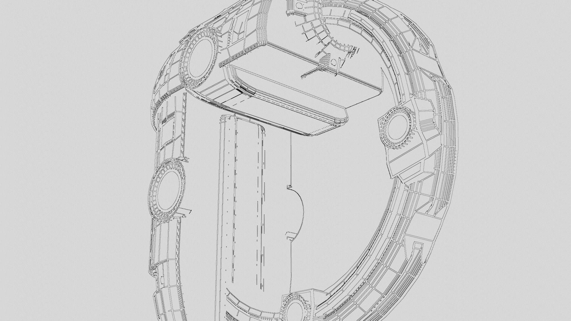futuristic sci-fi spaceship rusty free 3D model | CGTrader