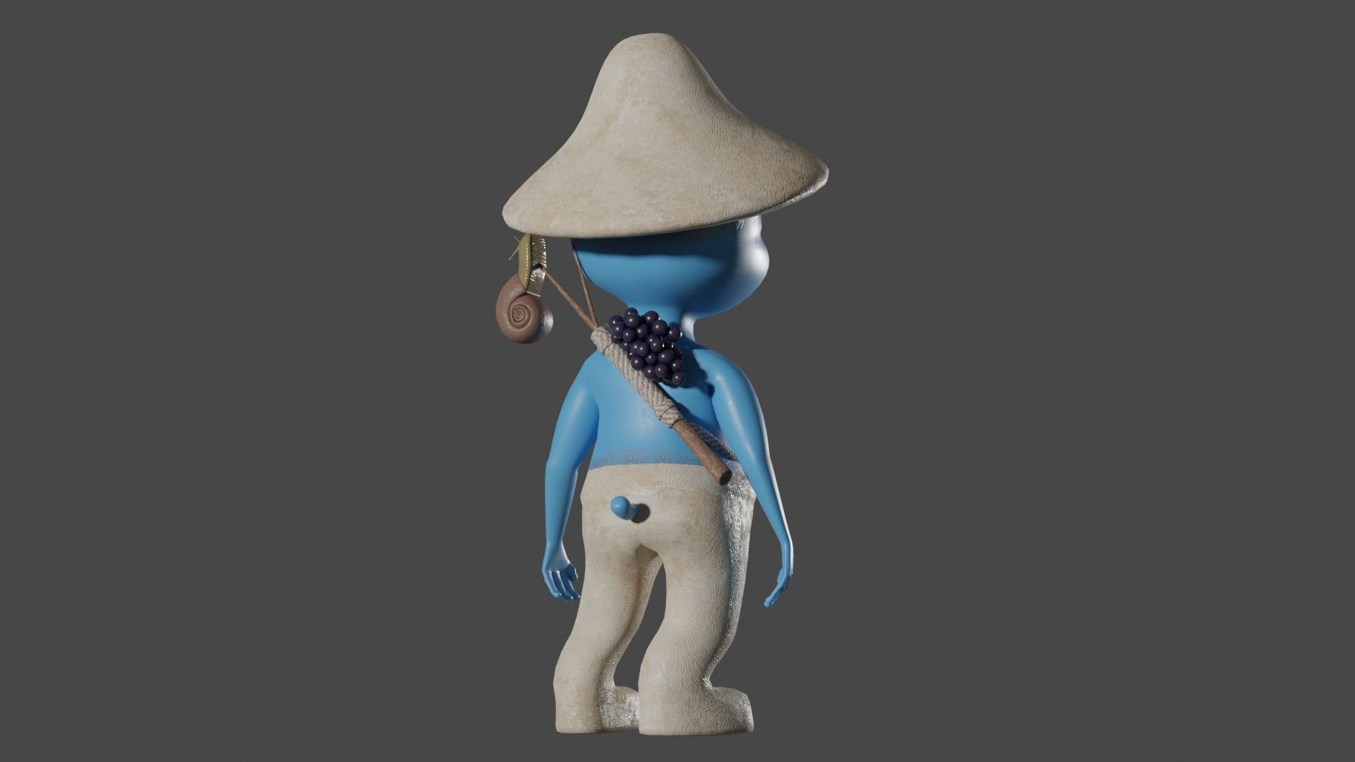3D model SMURF CAT LOW-POLY PBR 3D MODEL VR / AR / low-poly | CGTrader