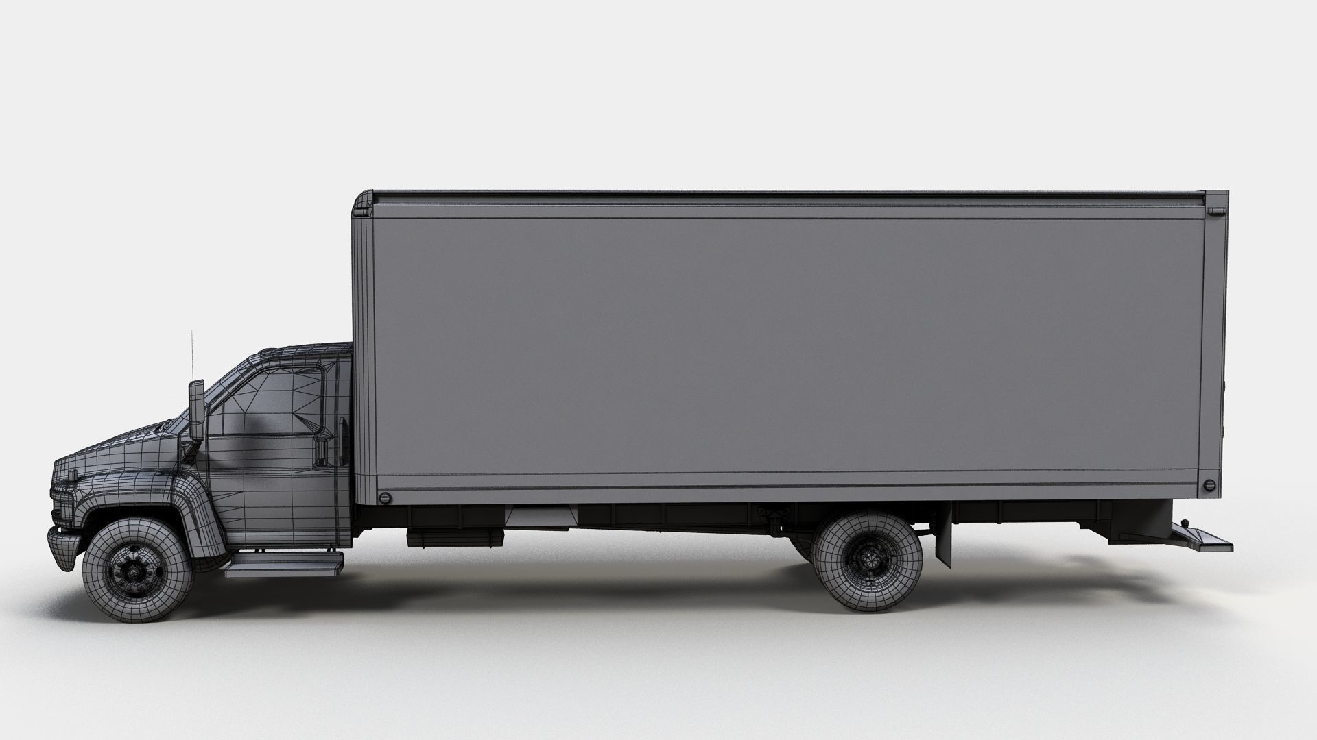 3D model Generic box truck VR / AR / low-poly | CGTrader