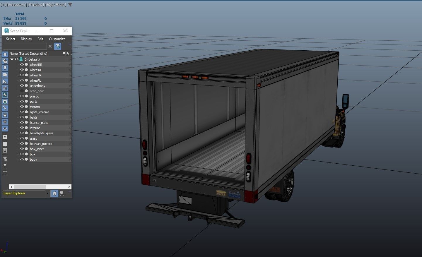 3D model Generic box truck VR / AR / low-poly | CGTrader