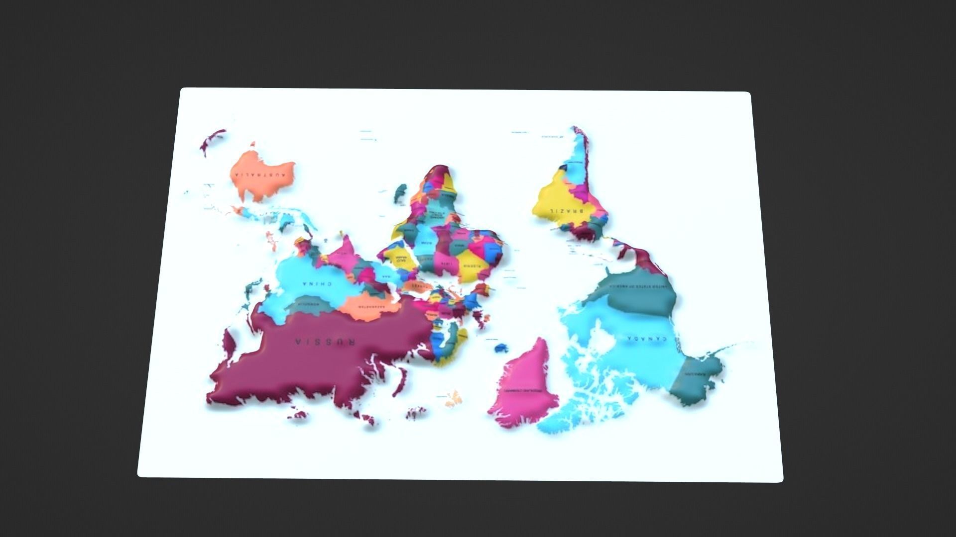 3D model World Map Topography VR / AR / low-poly | CGTrader