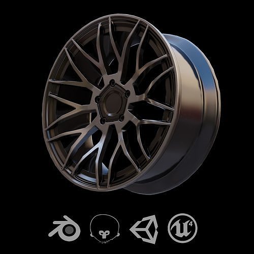 3D model Sport Car Rim 7 Game-Ready 3D Model VR / AR / low-poly | CGTrader