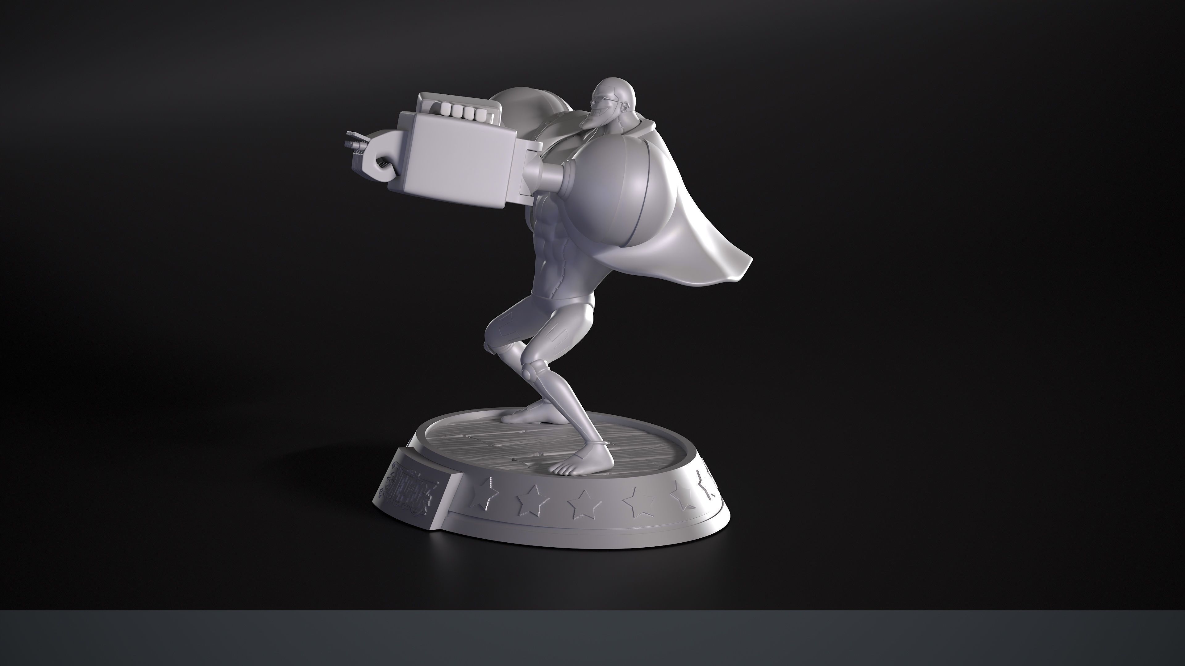 Franky from One Piece 3D model 3D printable | CGTrader