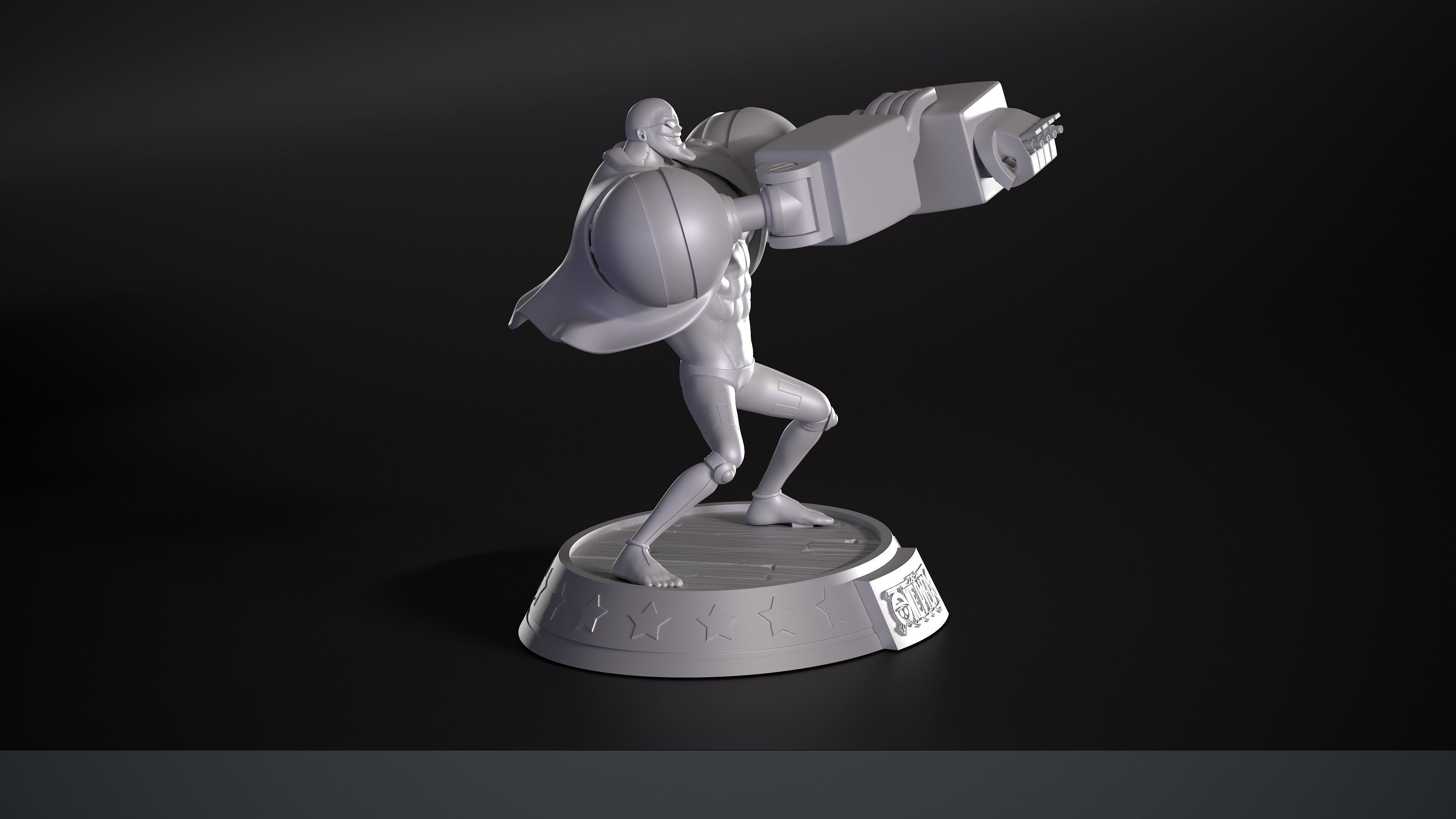 Franky from One Piece 3D model 3D printable | CGTrader