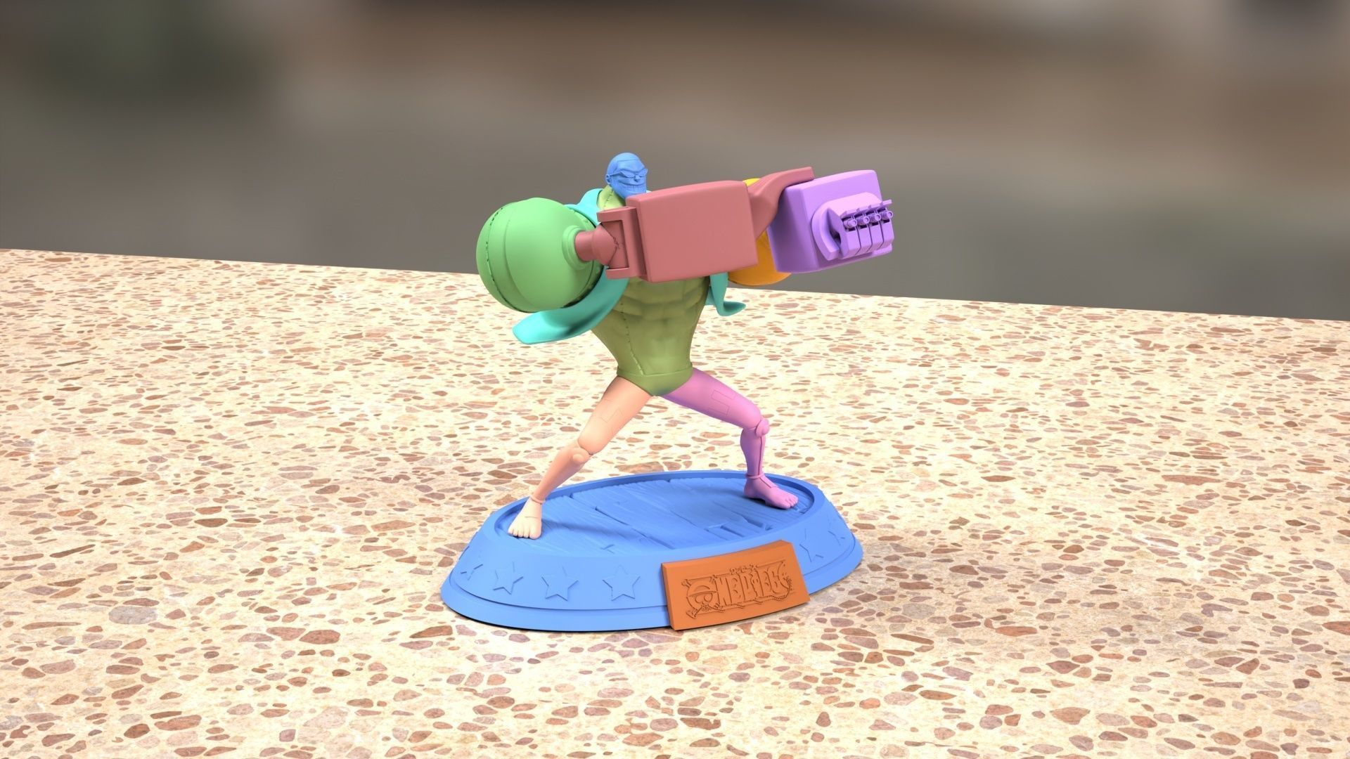 Franky from One Piece 3D model 3D printable | CGTrader