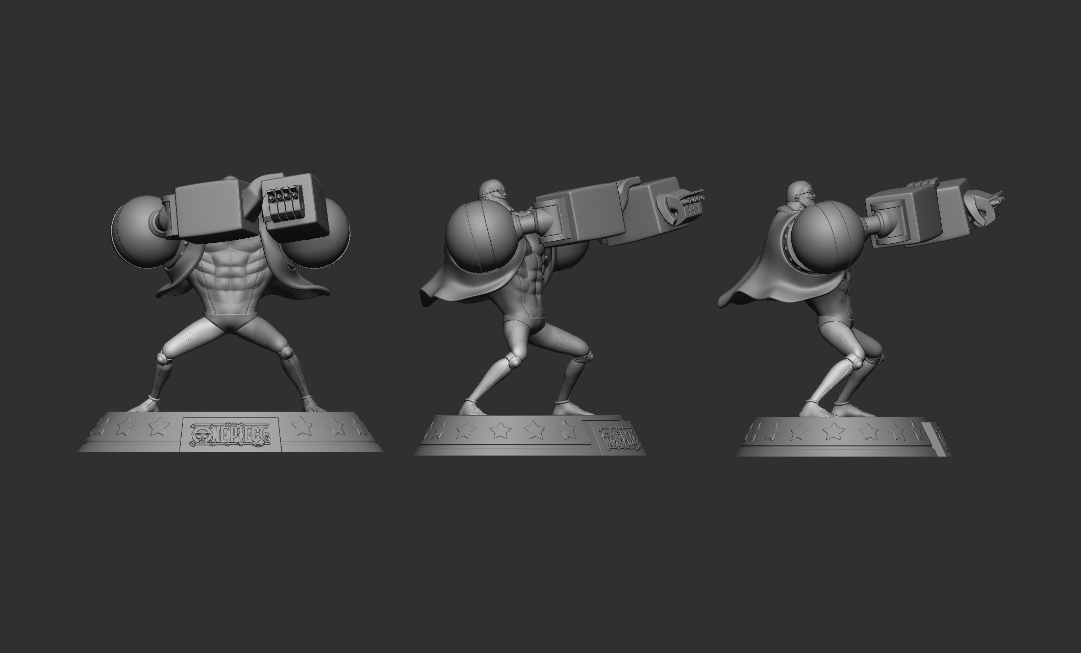 Franky from One Piece 3D model 3D printable | CGTrader