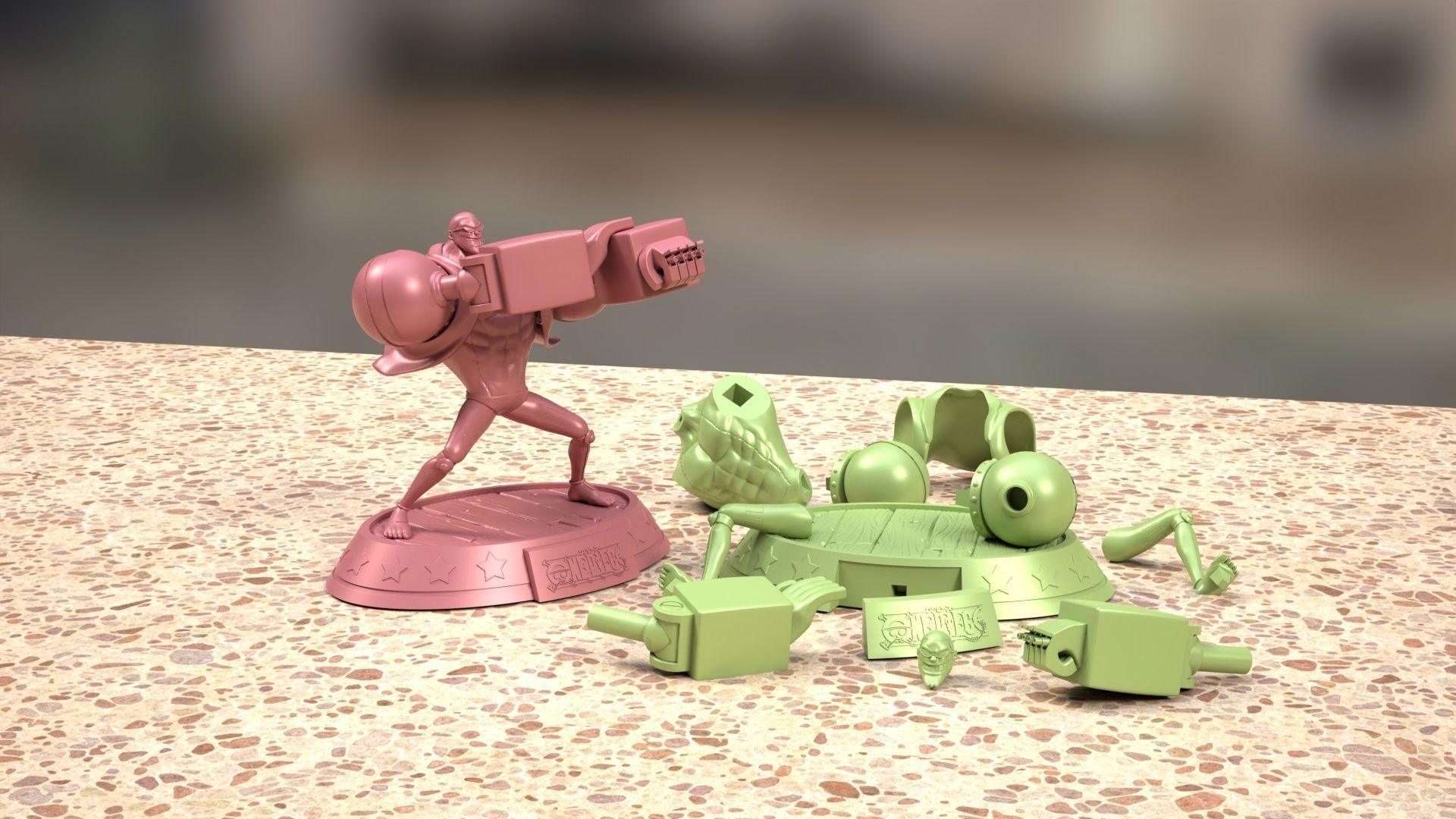 Franky from One Piece 3D model 3D printable | CGTrader