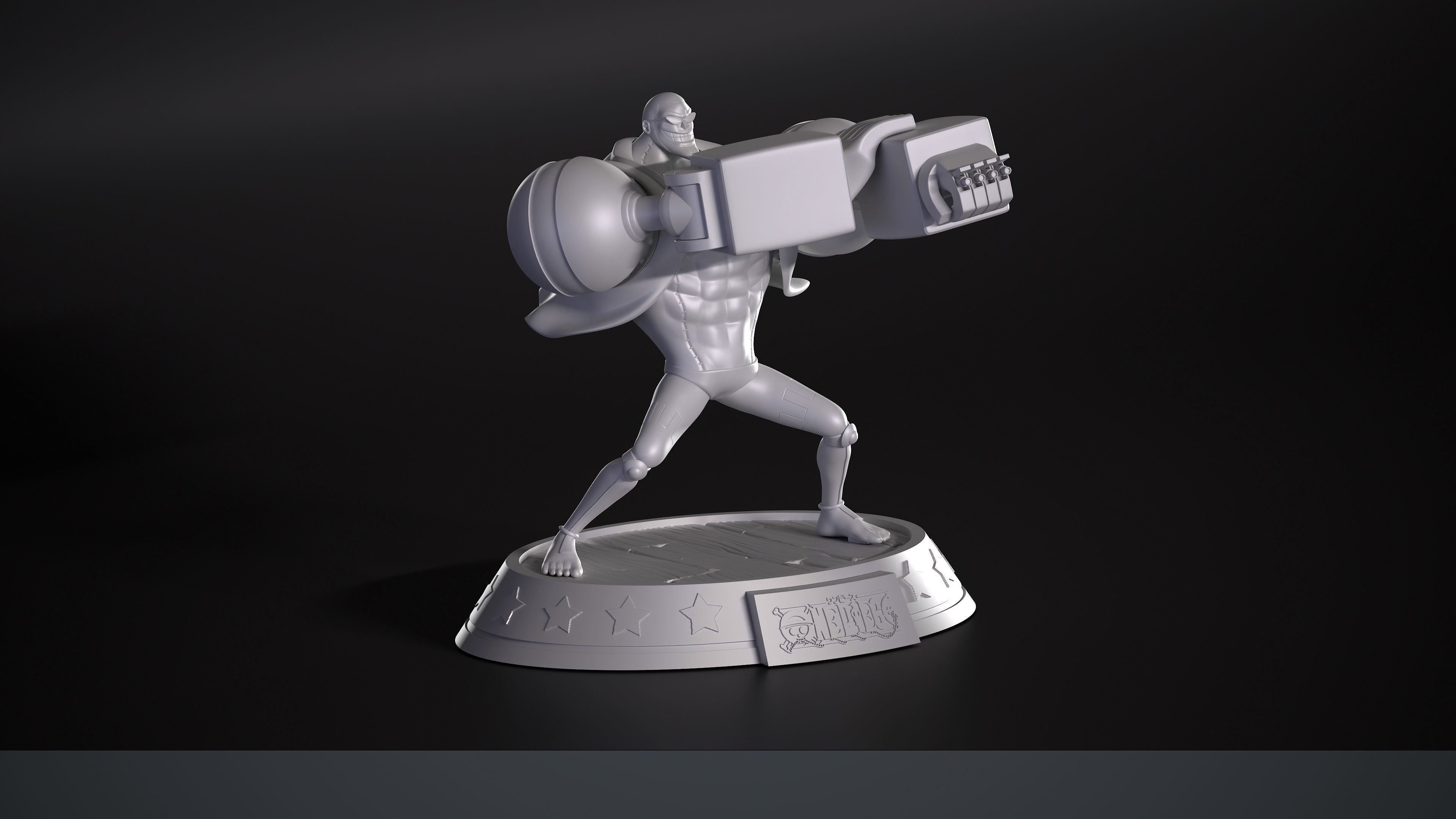 Franky from One Piece 3D model 3D printable | CGTrader