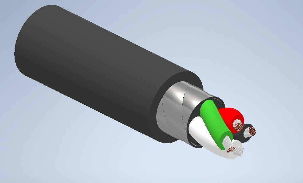screen cable 3D model | CGTrader