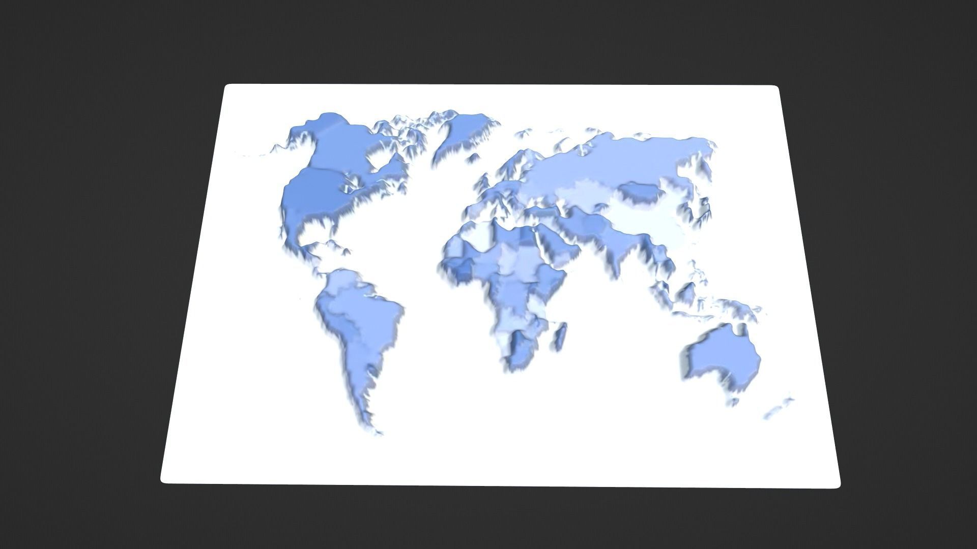 3D model World Map Topography VR / AR / low-poly | CGTrader