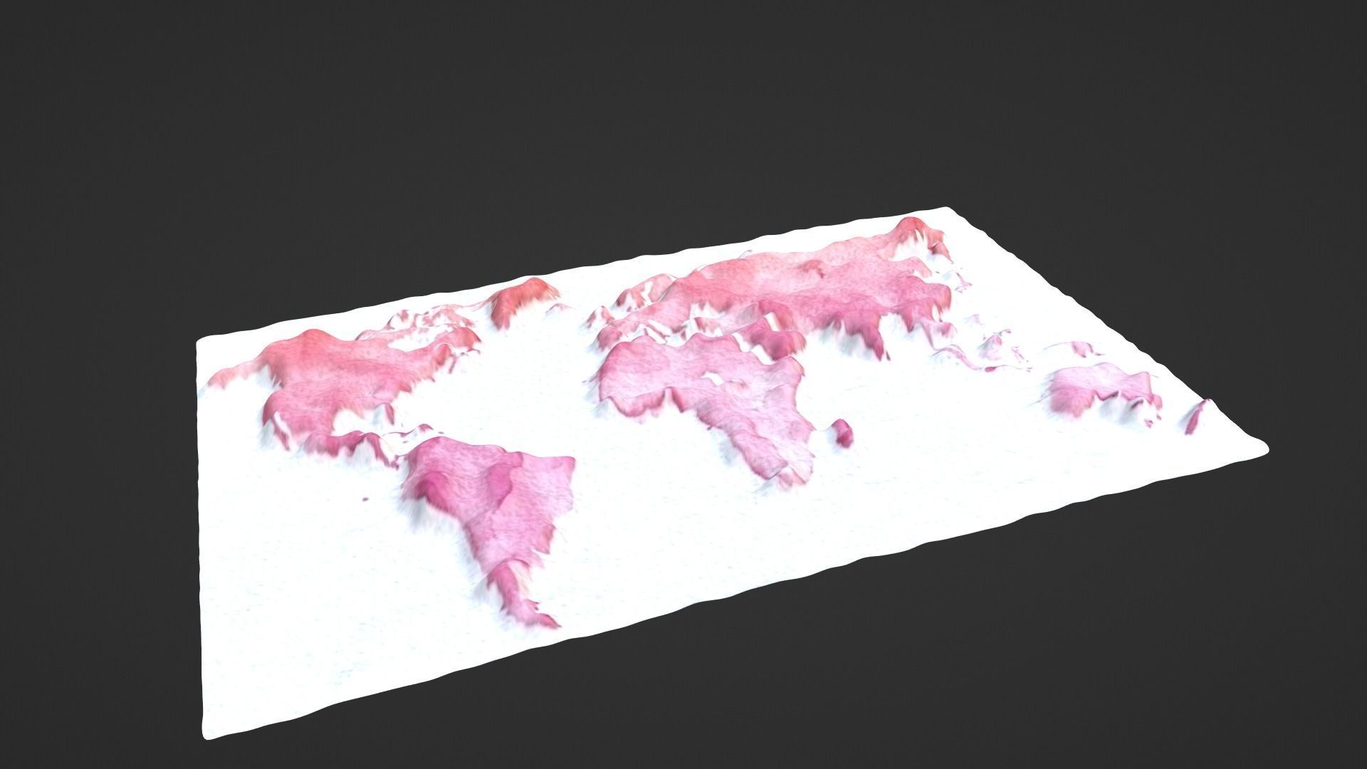 3D model World Map Topography VR / AR / low-poly | CGTrader