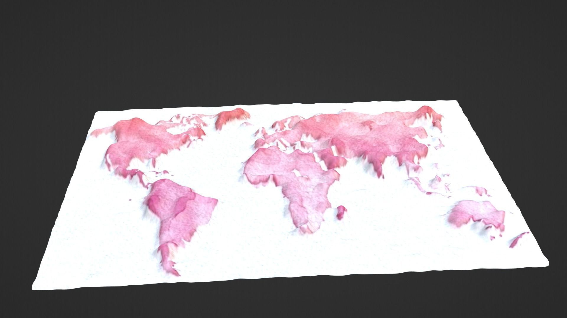 3D model World Map Topography VR / AR / low-poly | CGTrader