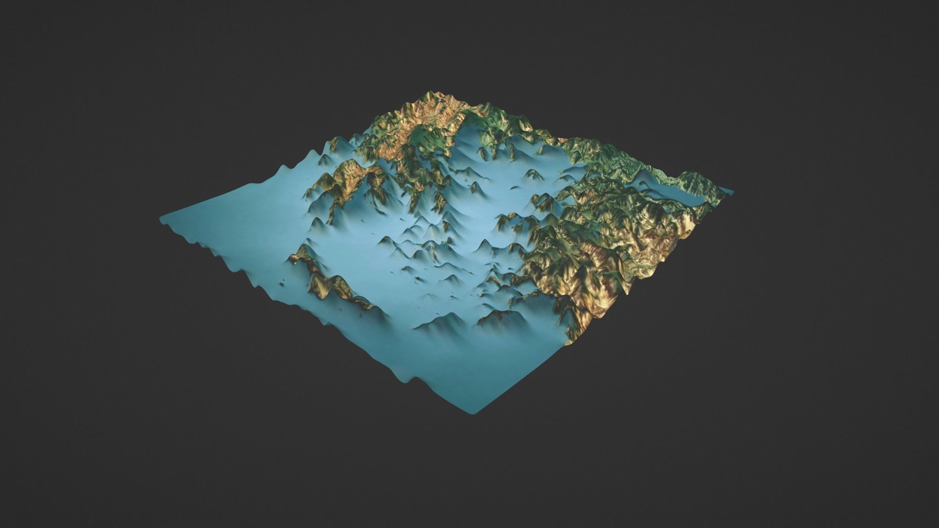 3D model Aegean Sea Map Topography VR / AR / low-poly | CGTrader