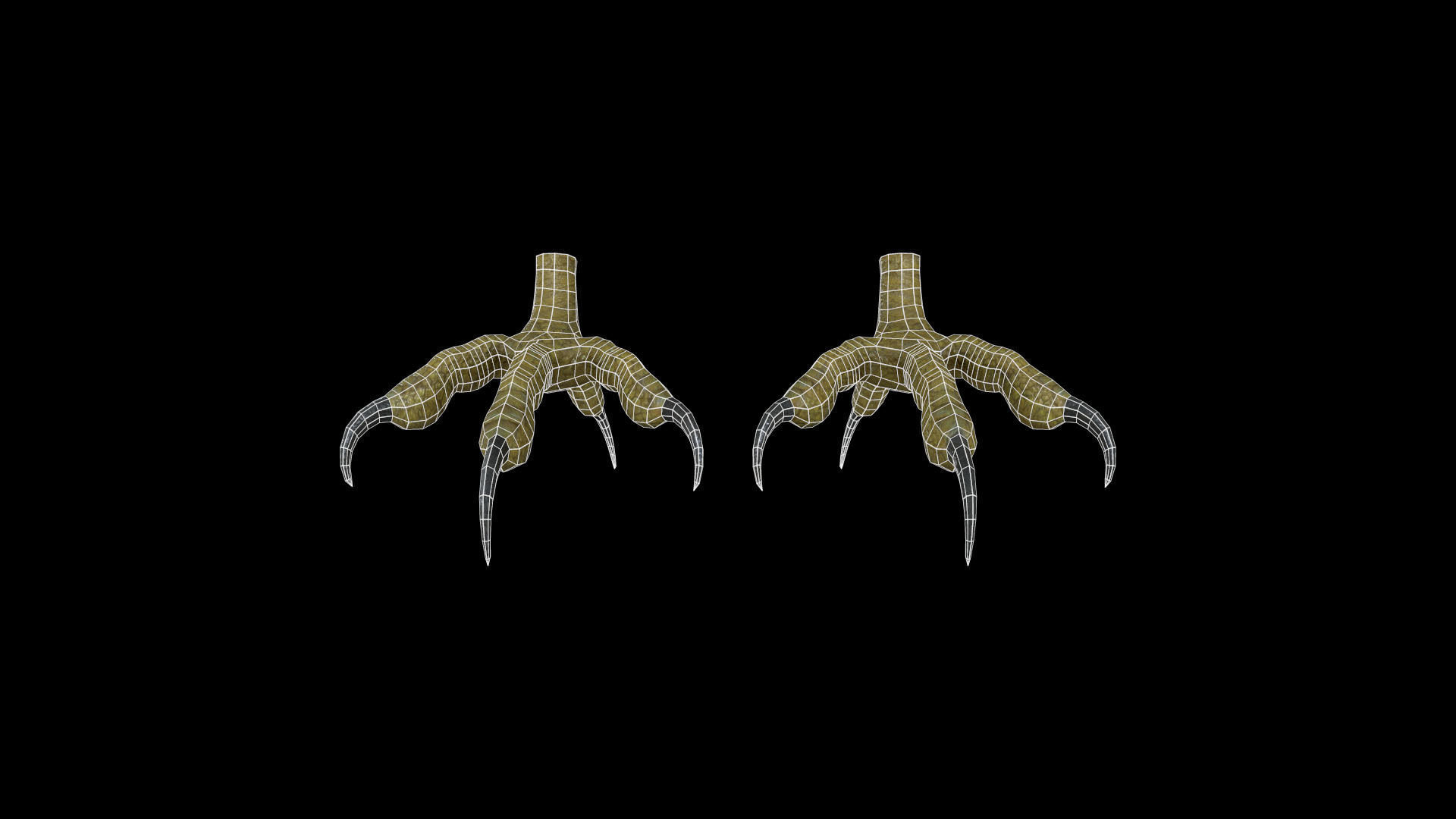 3D model FOOT001 Rigged Bird Feet VR / AR / low-poly | CGTrader