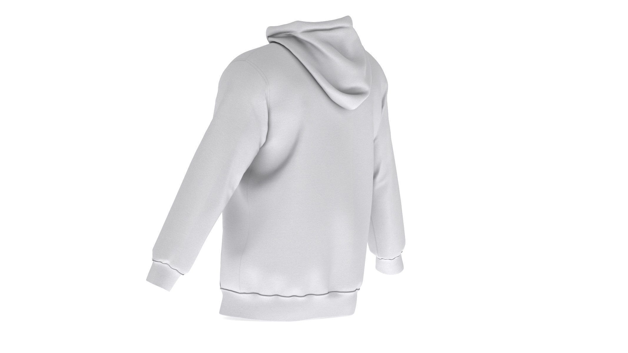3D model Hoodie Generic White VR / AR / low-poly | CGTrader