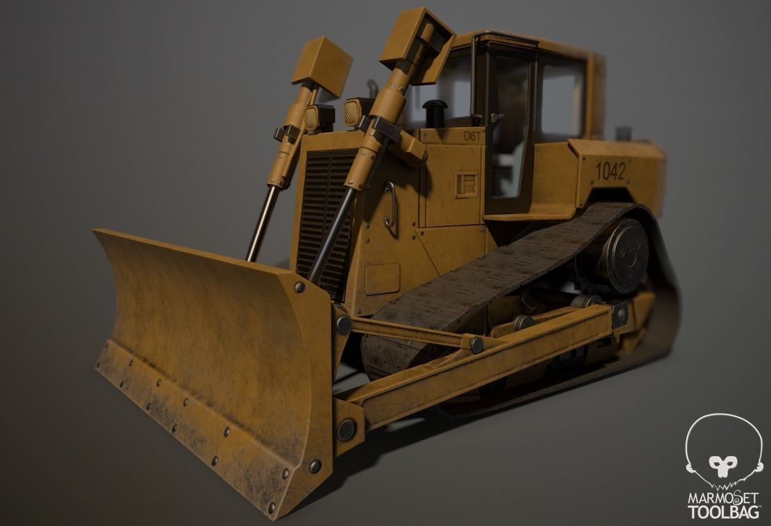 3D model Construction Track Dozer VR / AR / low-poly | CGTrader
