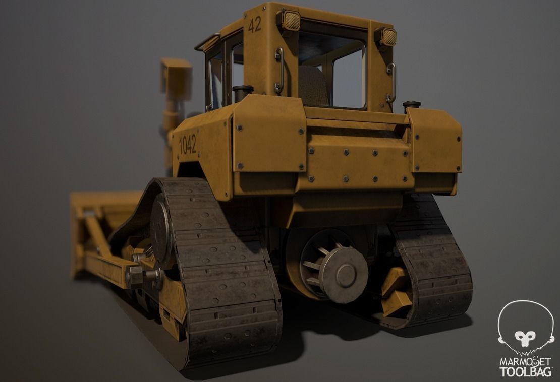 3D model Construction Track Dozer VR / AR / low-poly | CGTrader