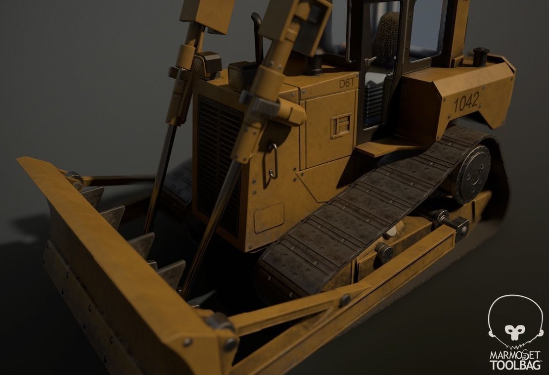 3D model Construction Track Dozer VR / AR / low-poly | CGTrader