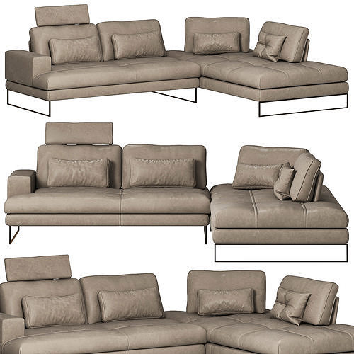 Sunset Sofa By Gamma 3D model | CGTrader