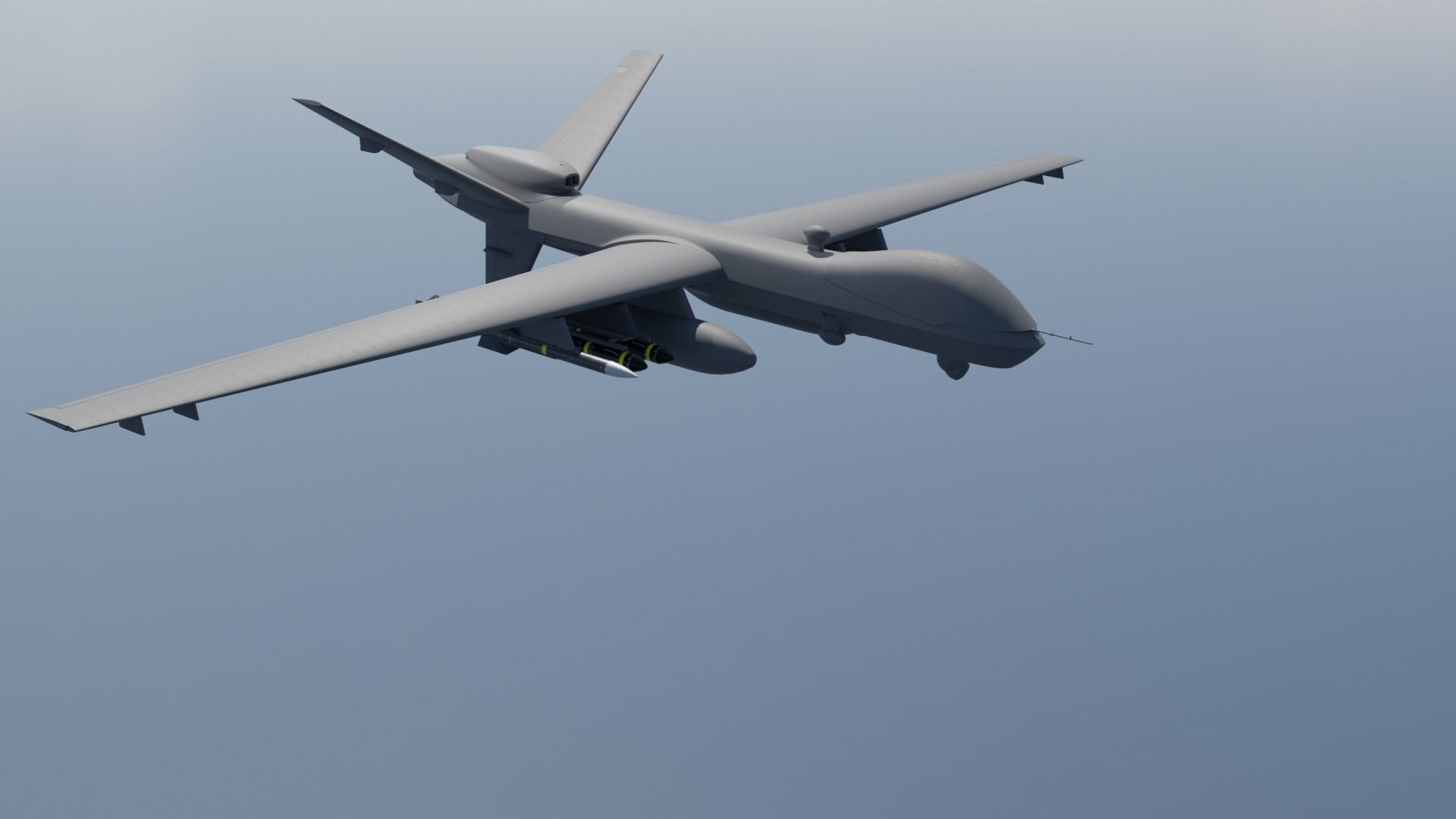 MQ9 drone 3D model | CGTrader