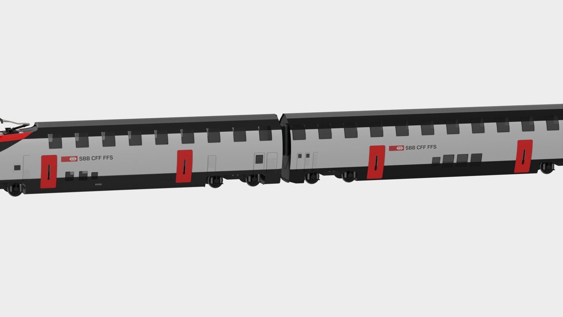 3D model SBB electric swiss train VR / AR / low-poly | CGTrader