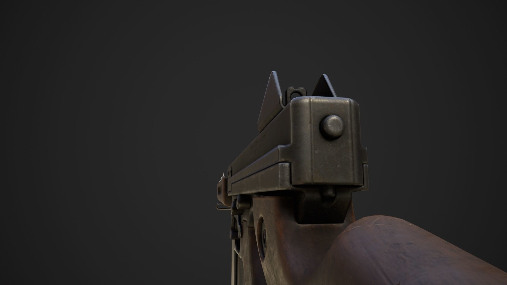 3D model M1A1 Thompson SMG VR / AR / low-poly | CGTrader