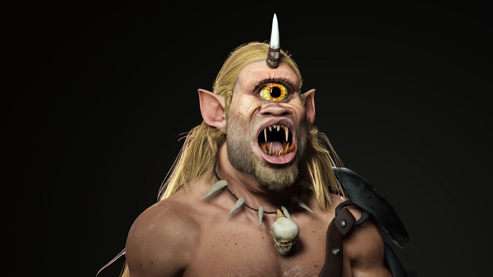 Monster High quality character full Rigged and Animated 3D model ...