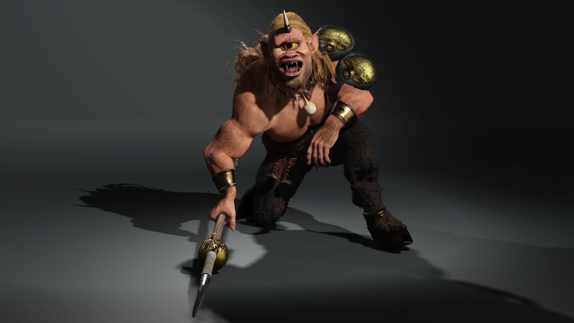 Monster High quality character full Rigged and Animated 3D model ...