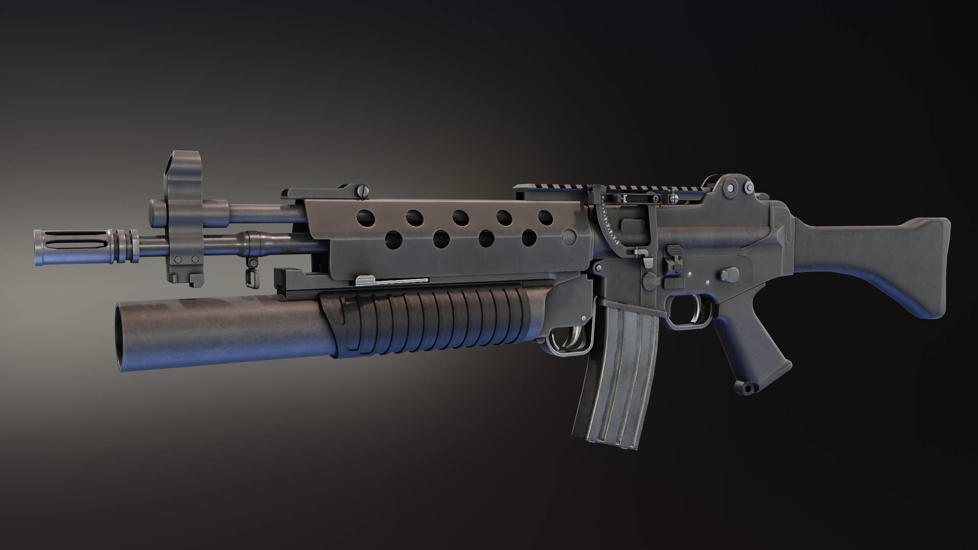 3D model Daewoo K2 Rifle VR / AR / low-poly | CGTrader