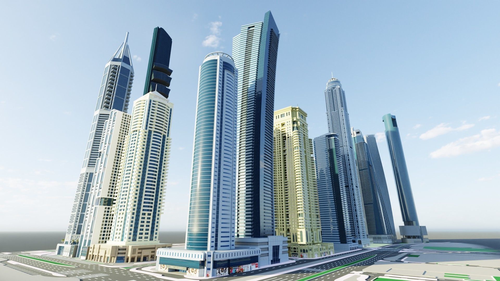 Dubai marina 3D model | CGTrader