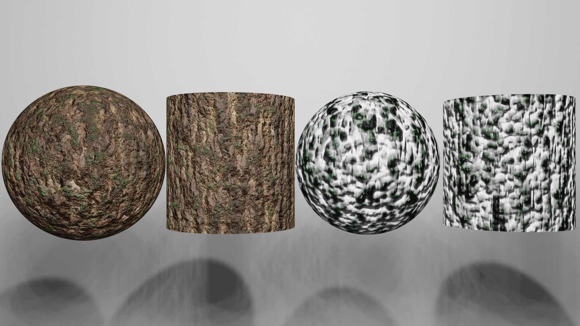 Texture 2 barks tree VR / AR / low-poly | CGTrader