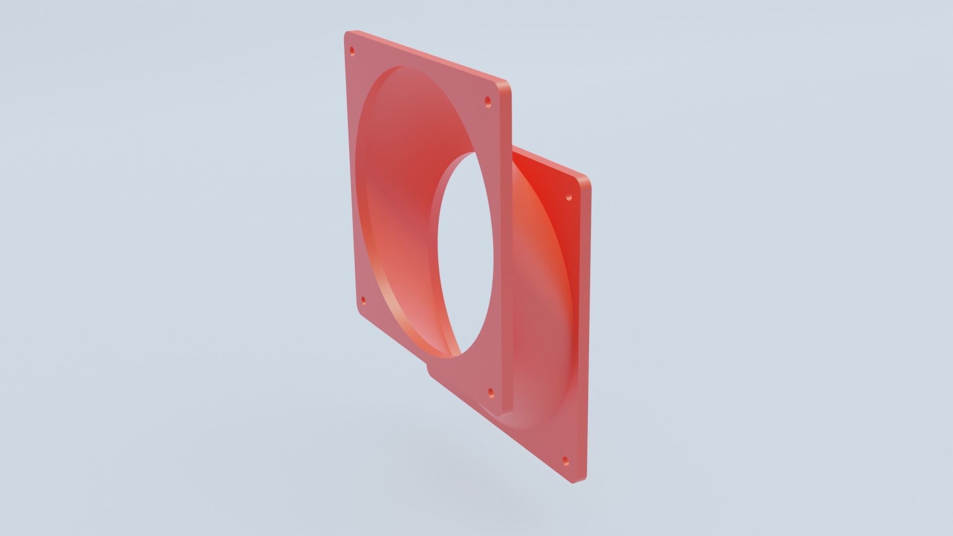 120mm fan offset duct Fan 3D model 3D printable | CGTrader