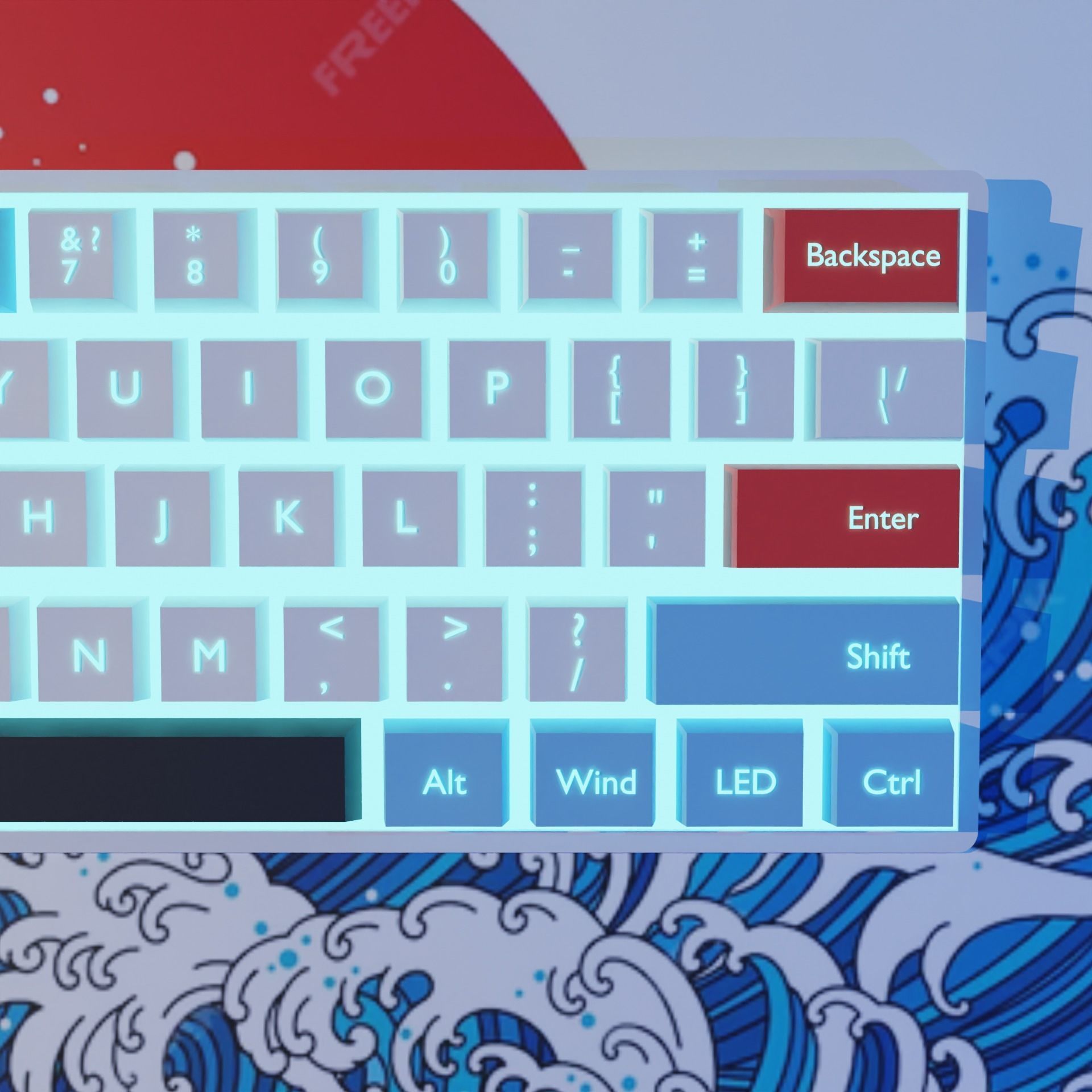 stylish keyboard free VR / AR / low-poly 3D model | CGTrader
