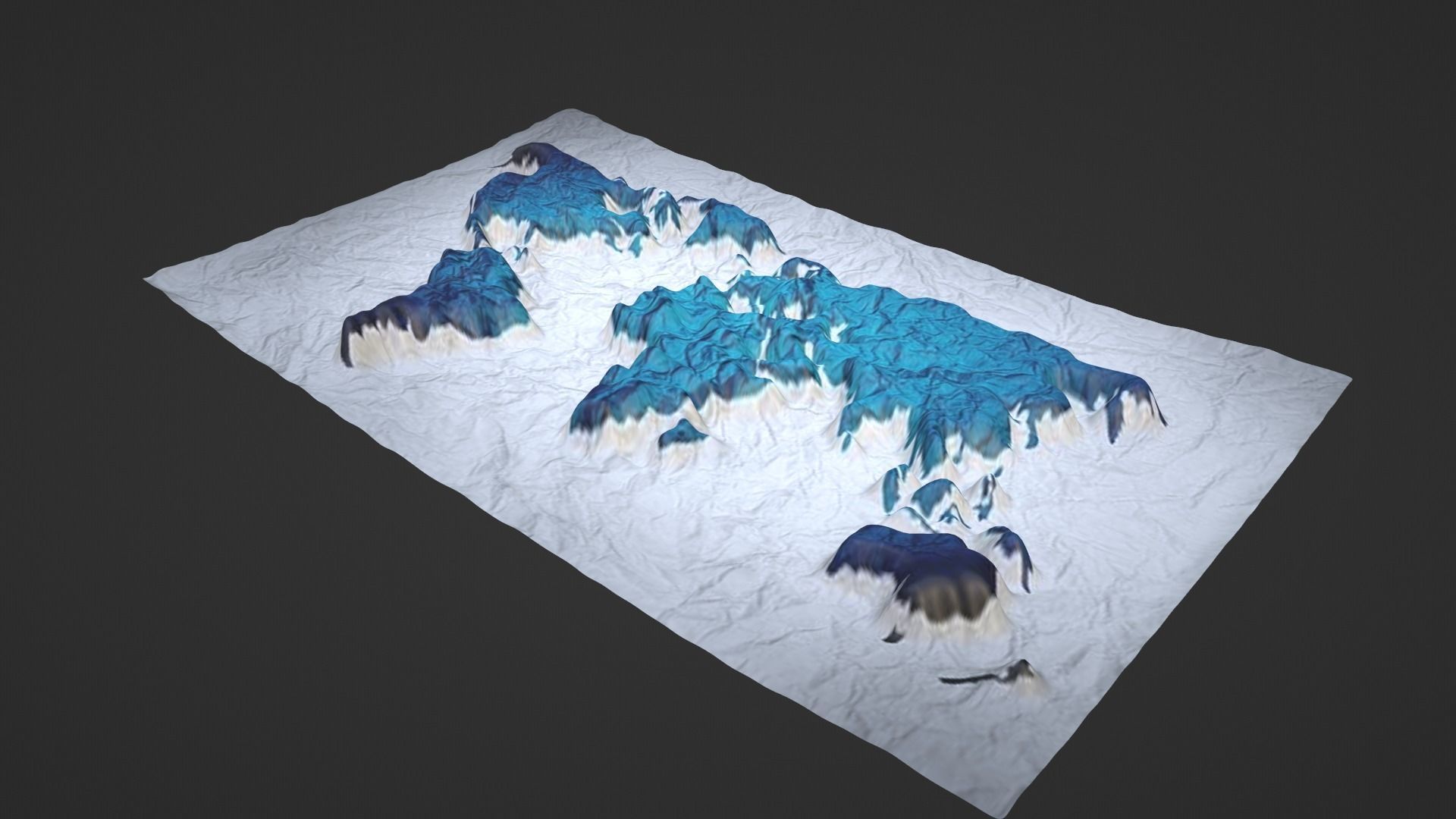 3D model World Map Topography VR / AR / low-poly | CGTrader