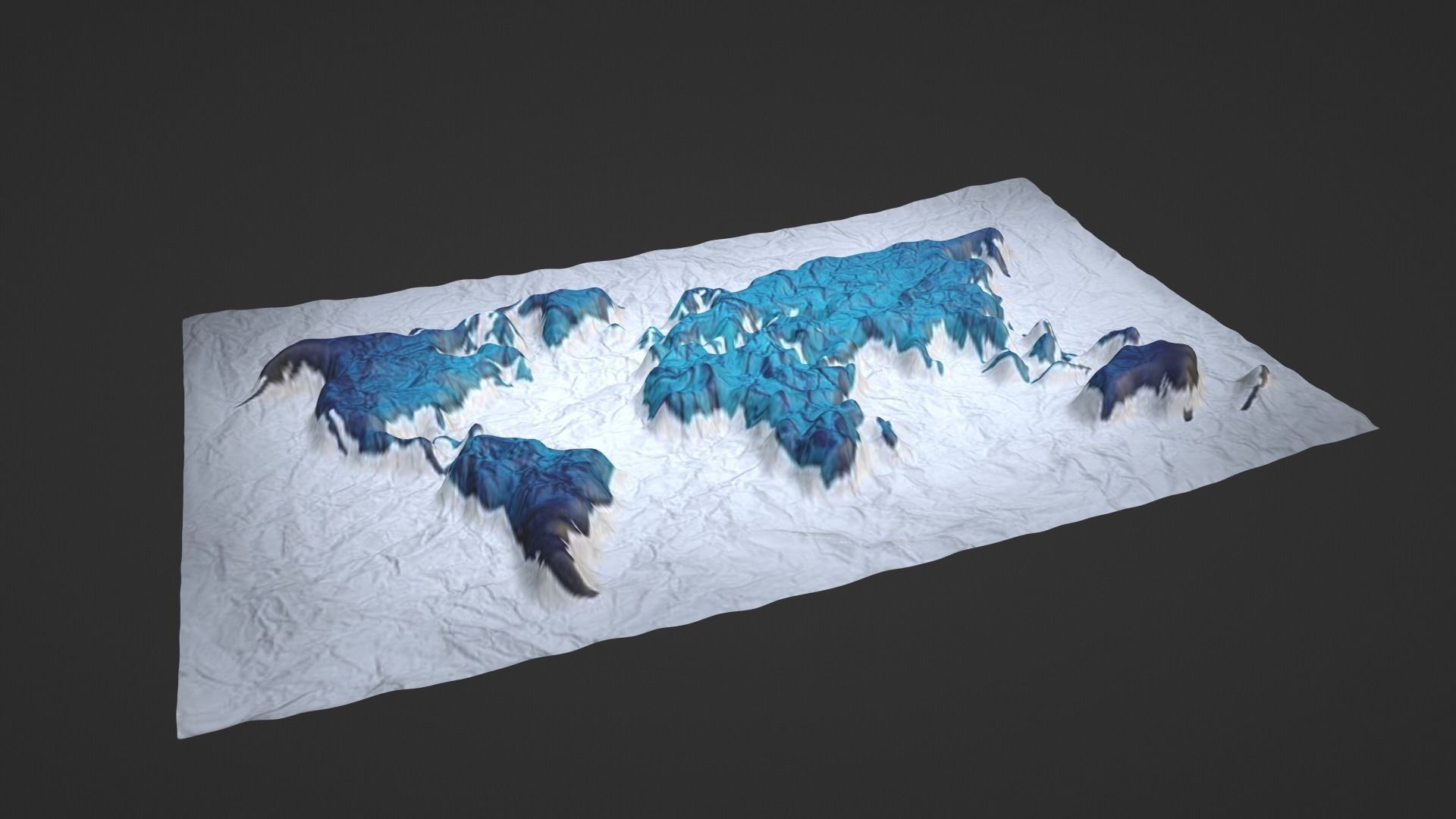 3D model World Map Topography VR / AR / low-poly | CGTrader