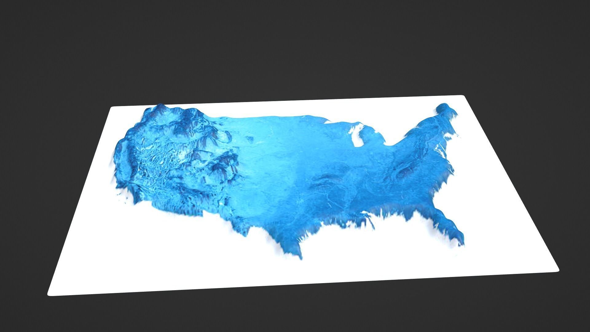 3D model North America Map Topography VR / AR / low-poly | CGTrader