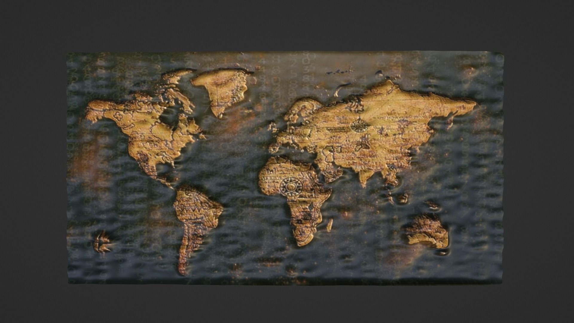 3D model World Map Topography VR / AR / low-poly | CGTrader