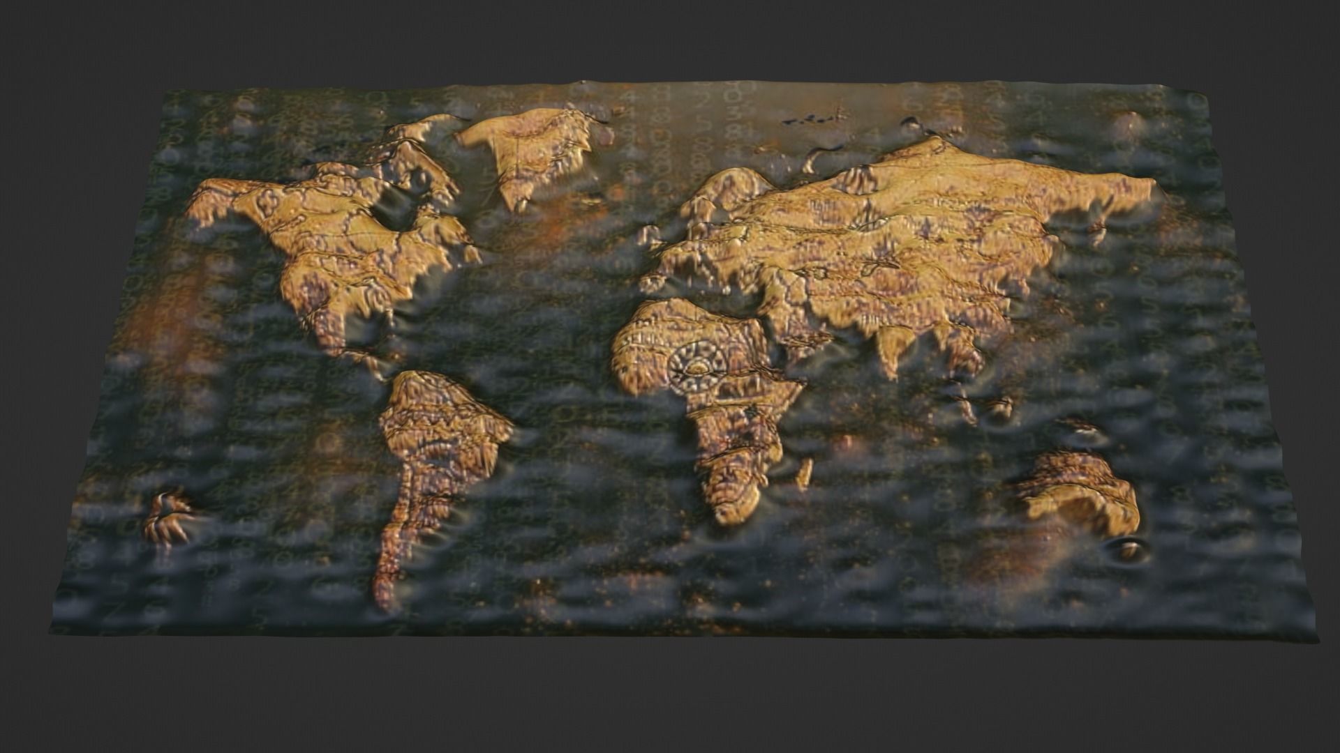 3D model World Map Topography VR / AR / low-poly | CGTrader