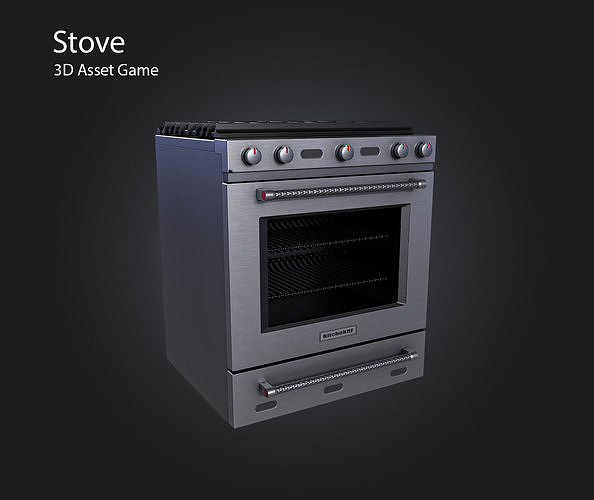 3D model Stove VR / AR / low-poly | CGTrader