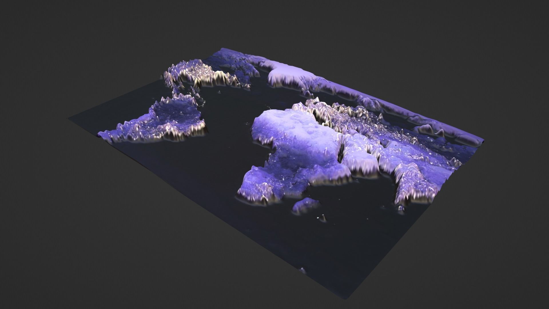 3D model World Map Topography VR / AR / low-poly | CGTrader