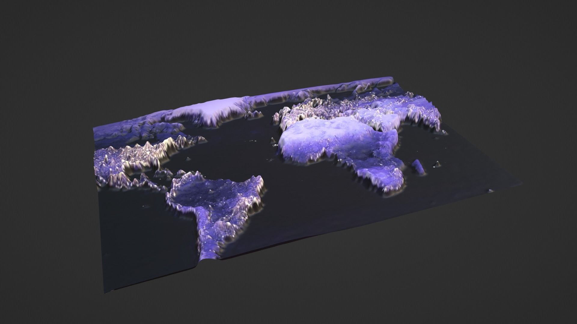 3D model World Map Topography VR / AR / low-poly | CGTrader
