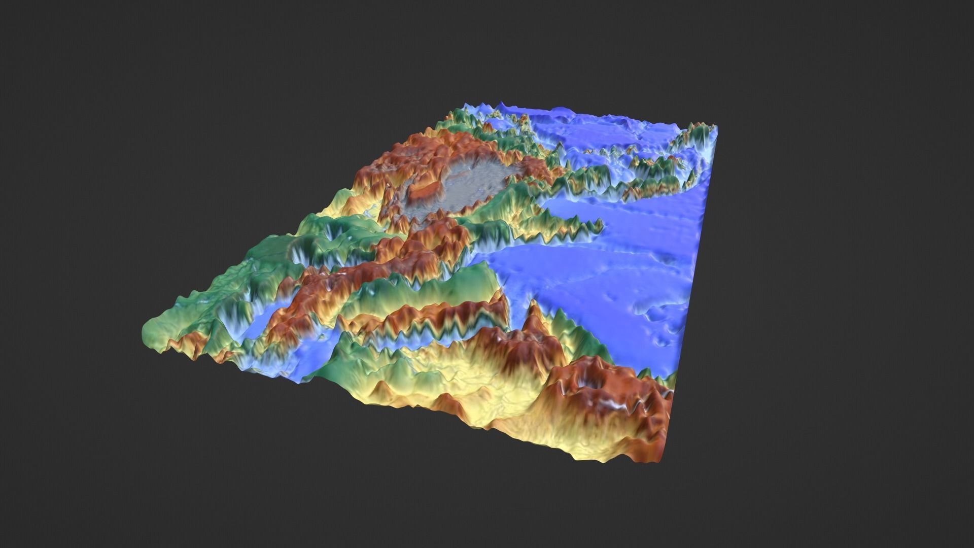 3D model Asia Map Topography VR / AR / low-poly | CGTrader