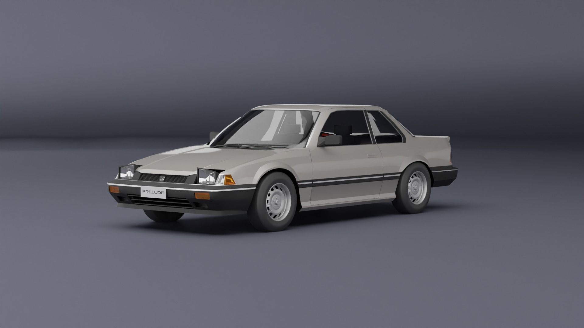 Honda Prelude free VR / AR / low-poly 3D model | CGTrader