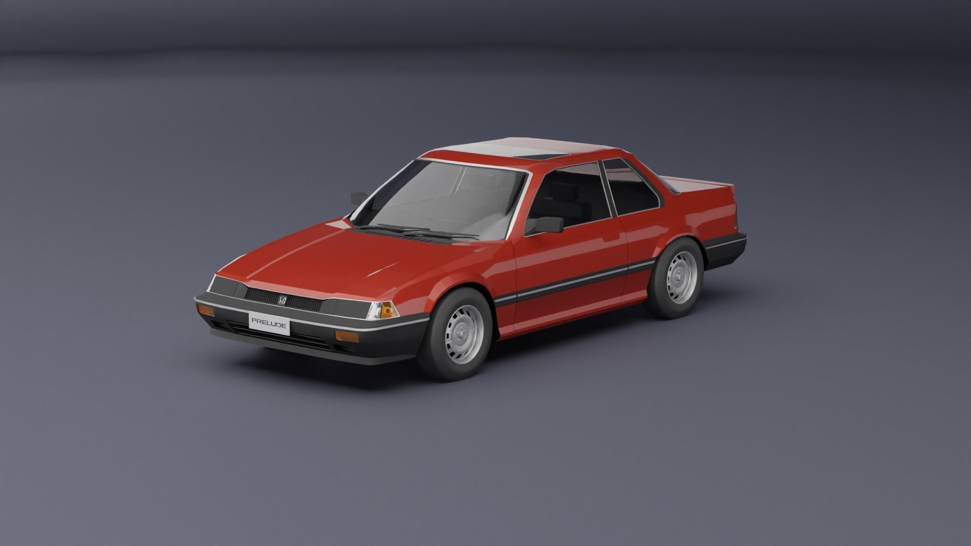 Honda Prelude free VR / AR / low-poly 3D model | CGTrader