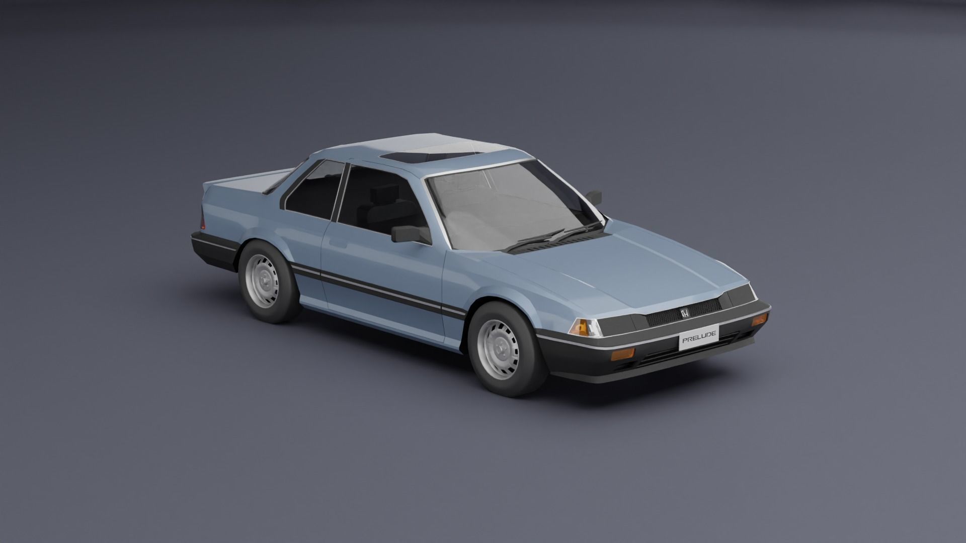 Honda Prelude free VR / AR / low-poly 3D model | CGTrader