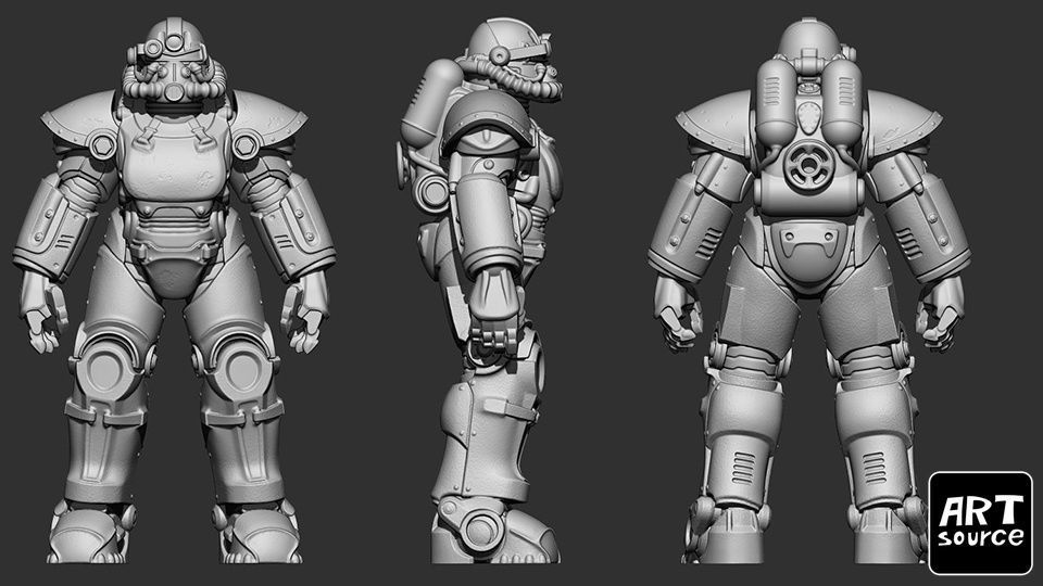 Fallout Armor - 3D Printing 3D model 3D printable | CGTrader