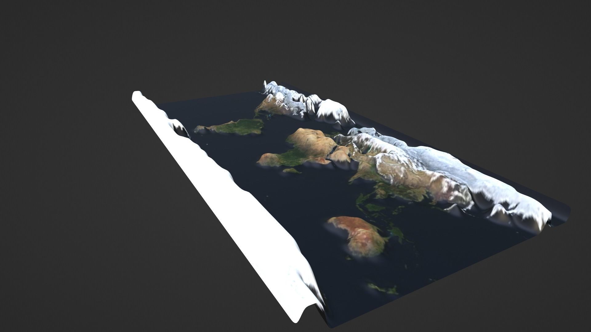 3D model World Map Topography VR / AR / low-poly | CGTrader
